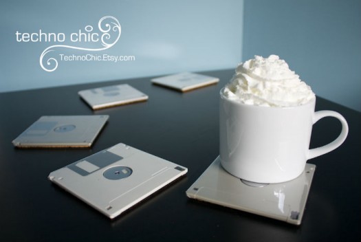 The Latest in Geek Chic: Floppy Disk Coasters